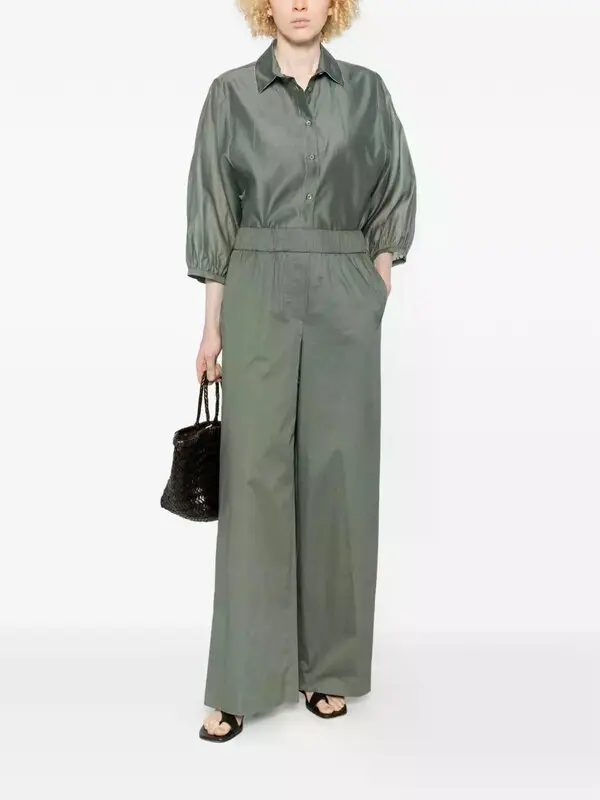 Peserico Button Sleeve Shirt - Green