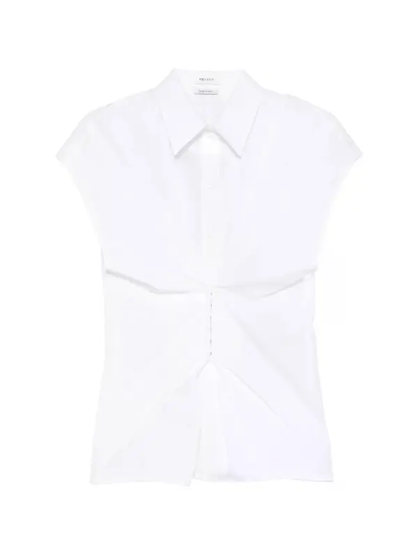 Alexander McQueen Gathered Short-sleeved Shirt