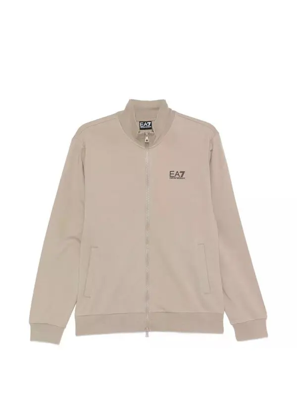 EA7 Zip Collar Sweatshirt - Neutrals