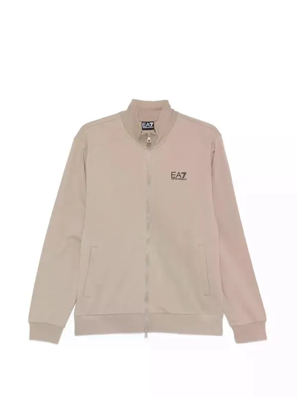EA7 Zip Collar Sweatshirt - Neutrals