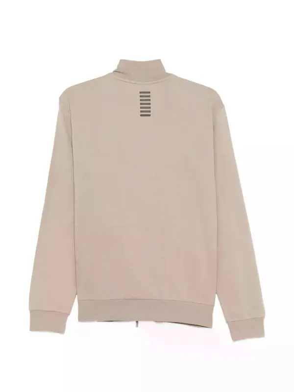 EA7 Zip Collar Sweatshirt - Neutrals
