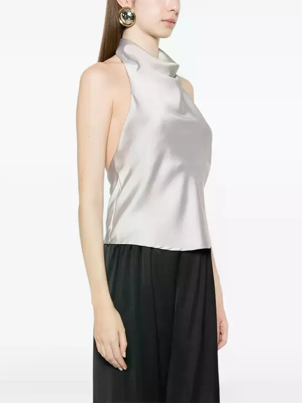 Imperial Halterneck Top - Grey
