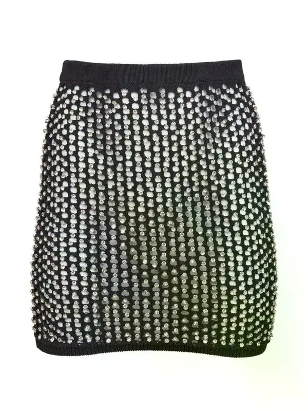 FLEUR DU MAL Embellished Mini Skirt - Black