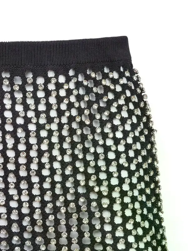 FLEUR DU MAL Embellished Mini Skirt - Black