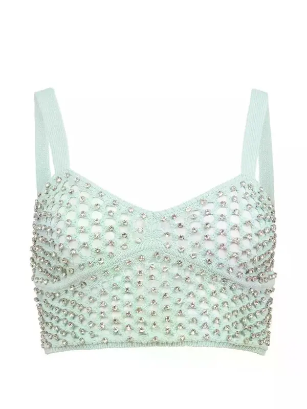 FLEUR DU MAL Embellished Top - Green