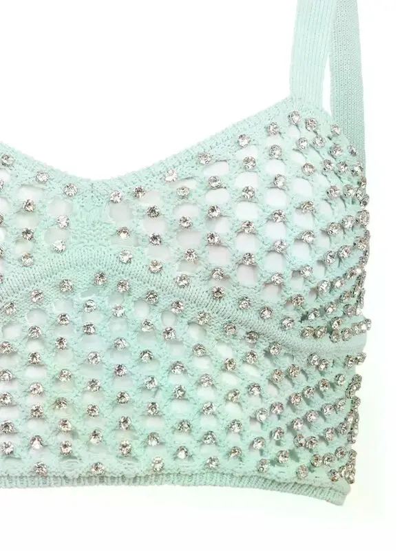 FLEUR DU MAL Embellished Top - Green