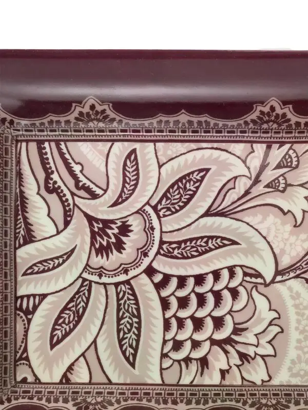 Etro Floral-print Rectangular-shape Plate