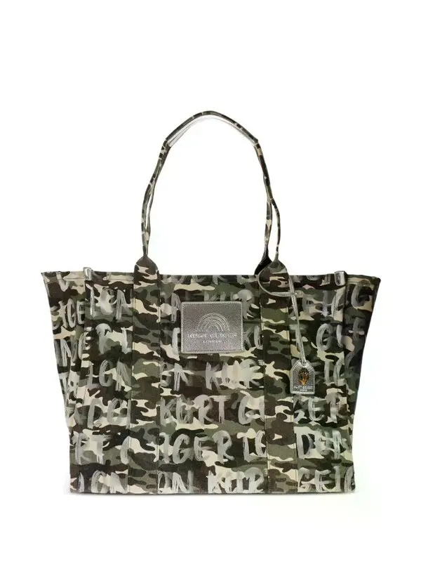 Kurt Geiger Camouflage-pattern Tote Bag - Green