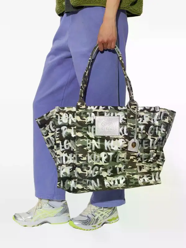 Kurt Geiger Camouflage-pattern Tote Bag - Green