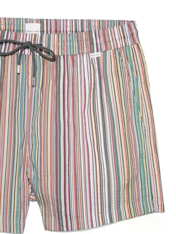 Paul Smith Striped Swim Shorts - Black