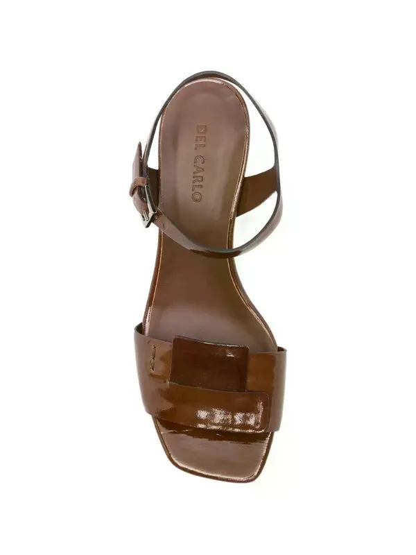 DEL CARLO Ankle-strap Leather Pumps