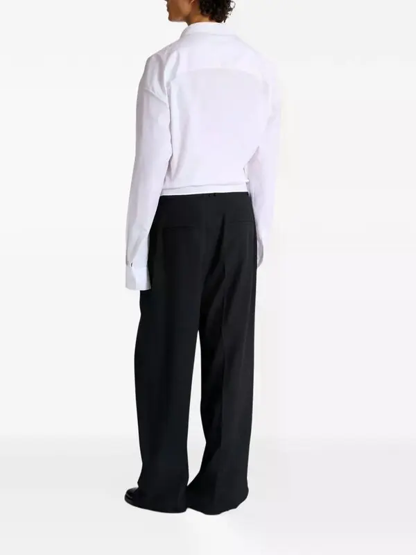 Balmain Long-sleeve Wrap Shirt