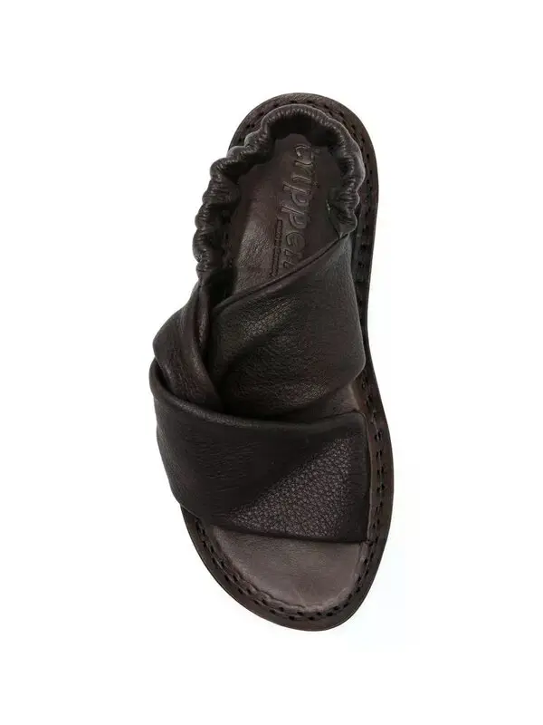 TRIPPEN Embrace Leather Sandals - Brown
