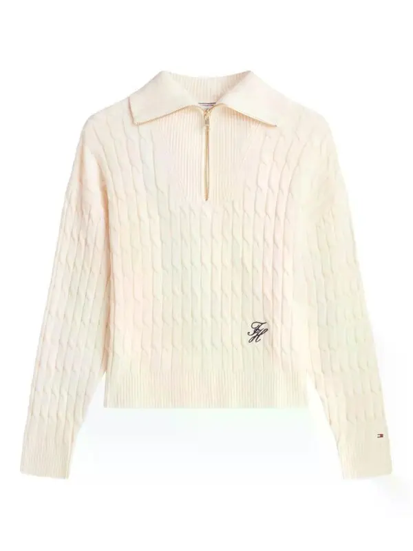 Tommy Hilfiger Cable-knit Zip-up Sweater