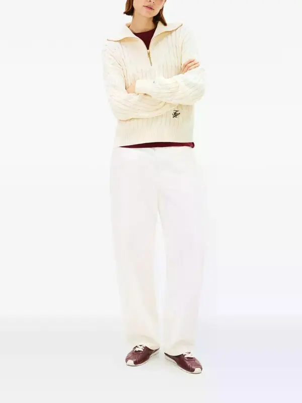 Tommy Hilfiger Cable-knit Zip-up Sweater