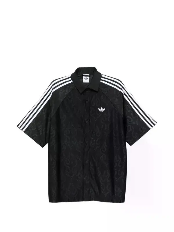 Adidas Basketball Flame Jacquard Shirt - Black