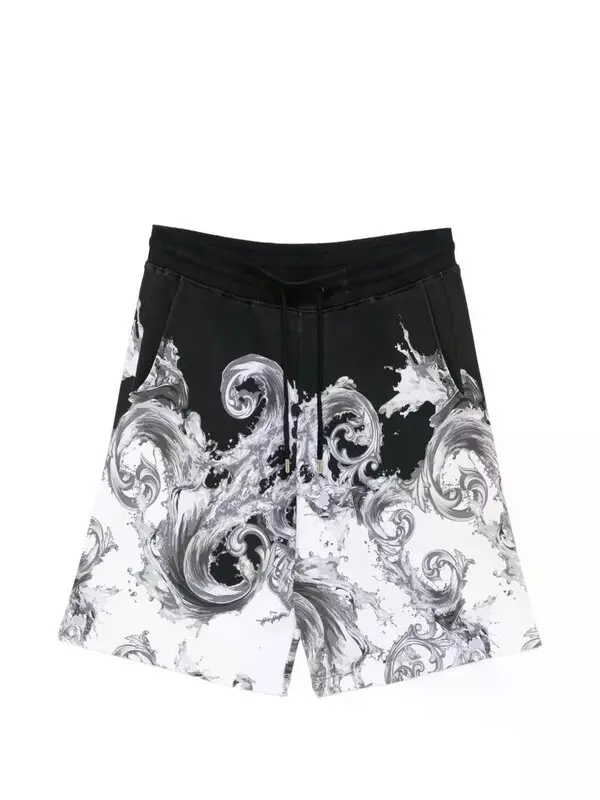 Versace Barocco-print Shorts - Black