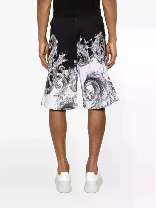Versace Barocco-print Shorts - Black
