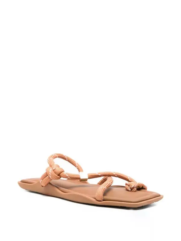 Flowze Fló Square Strap Sandals - Brown