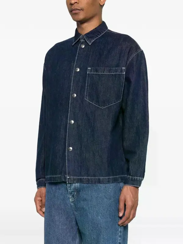 7 For All Mankind Patch-pocket Overshirt - Blue
