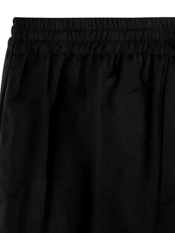 SEVEN GAUGE Wool Drawstring Shorts - Black