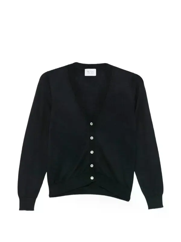 BEYOU V-neck Buttoned Cardigan