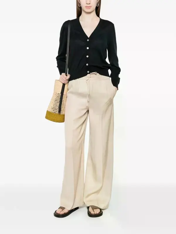 BEYOU V-neck Buttoned Cardigan