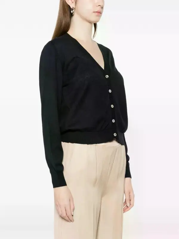 BEYOU V-neck Buttoned Cardigan
