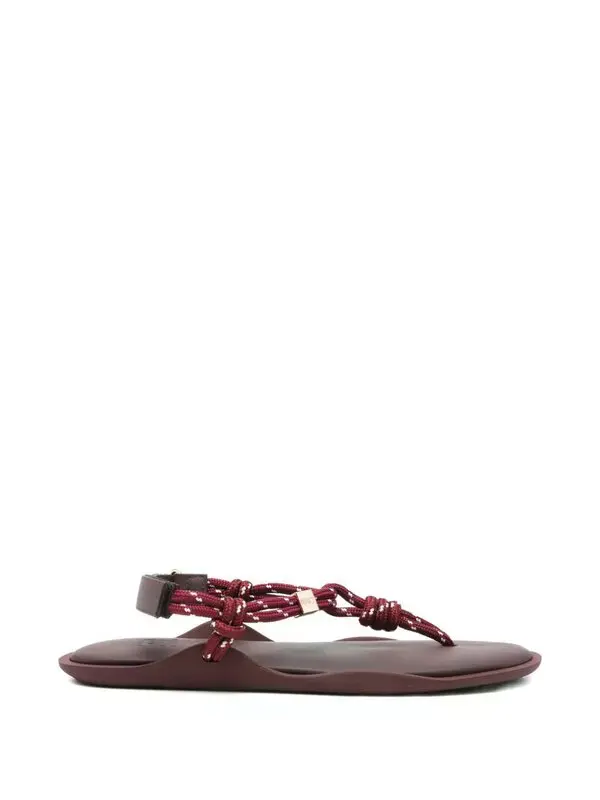 Flowze Monocolor Rope Sandals - Red