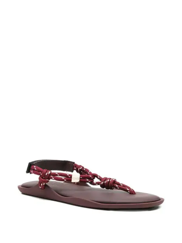 Flowze Monocolor Rope Sandals - Red