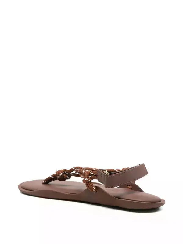 Flowze Monocolor Rope Sandals - Brown