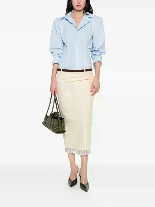 Attico Pointed-collar Buttoned Shirt