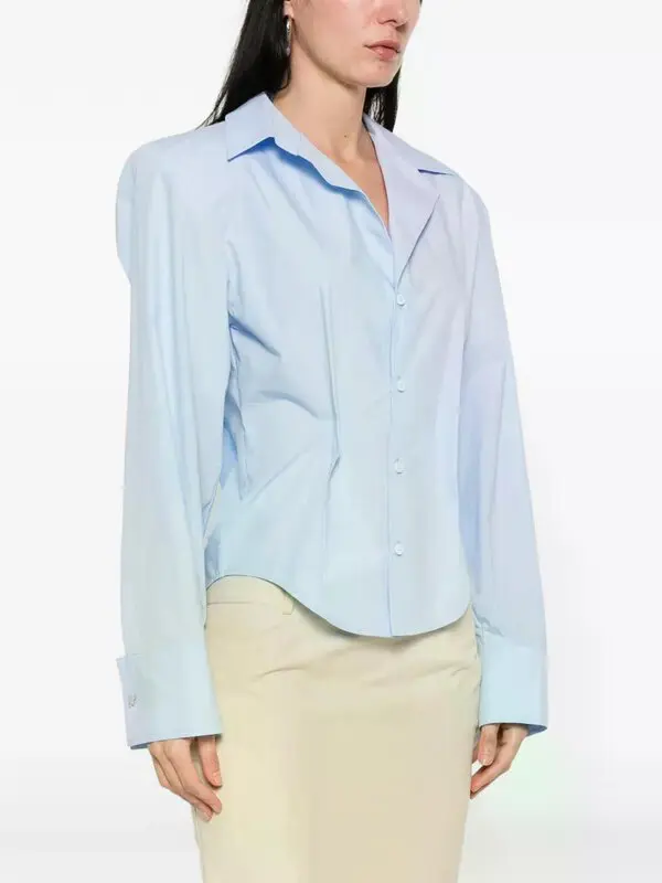 Attico Pointed-collar Buttoned Shirt