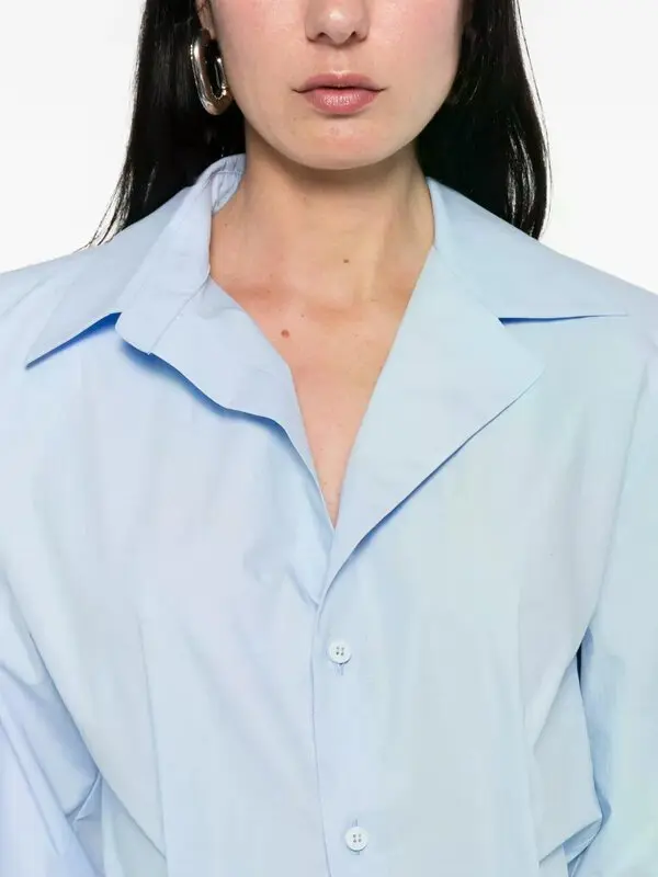 Attico Pointed-collar Buttoned Shirt