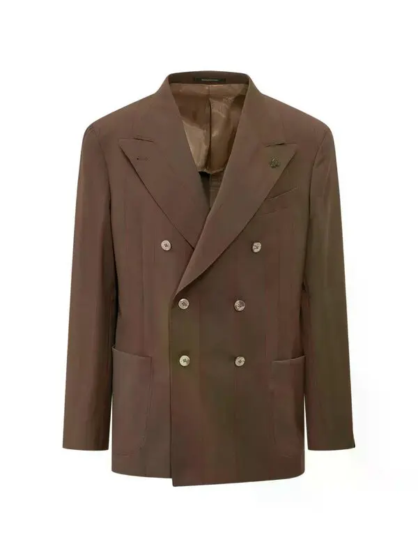 GABRIELE PASINI Double-breasted Striped Jacket