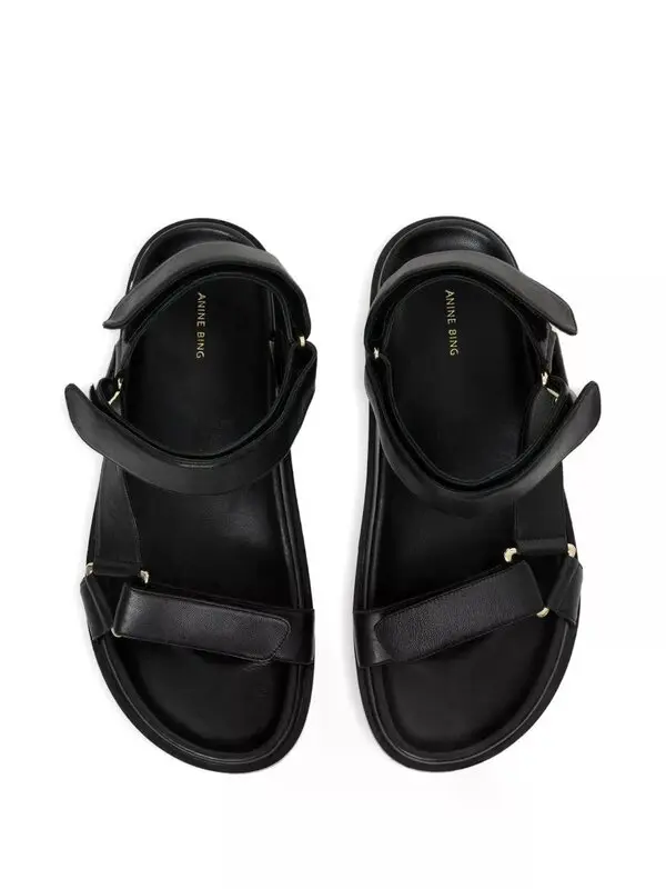 ANINE BING Jesse Touch-strap Sandals - Black