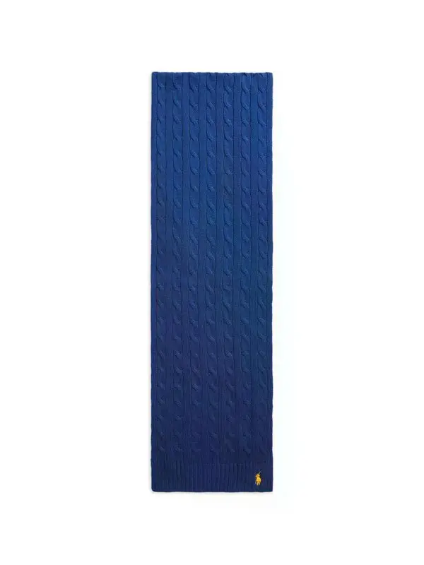 Polo Ralph Lauren Cable-knit Scarf - Blue