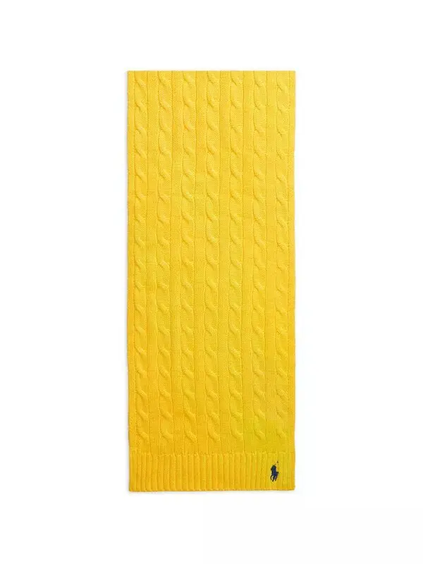 Polo Ralph Lauren Cable-knit Scarf - Yellow