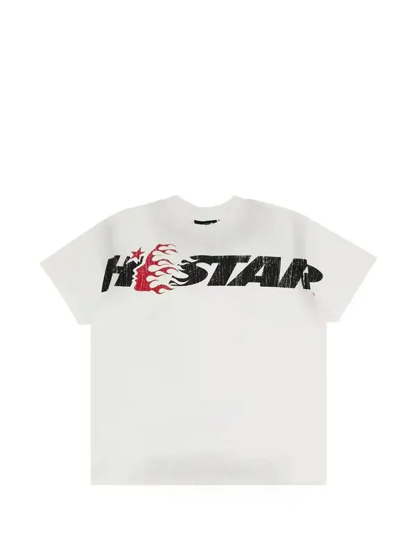 HELLSTAR Cartoon Logo T-shirt - Neutrals