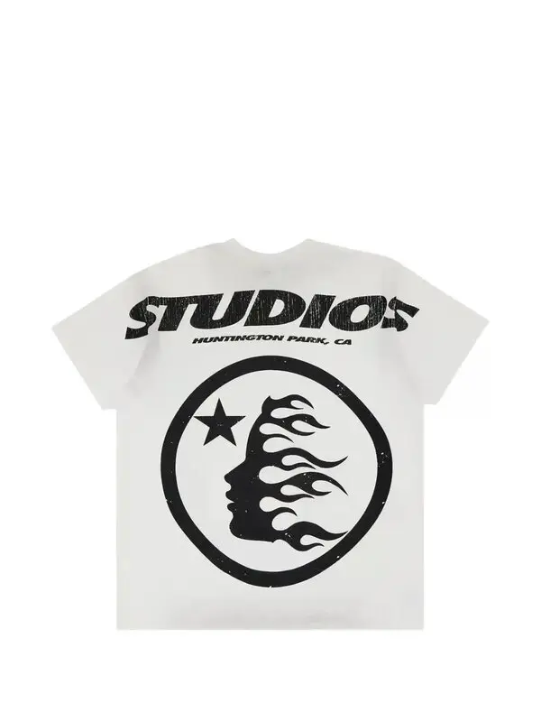 HELLSTAR Cartoon Logo T-shirt - Neutrals