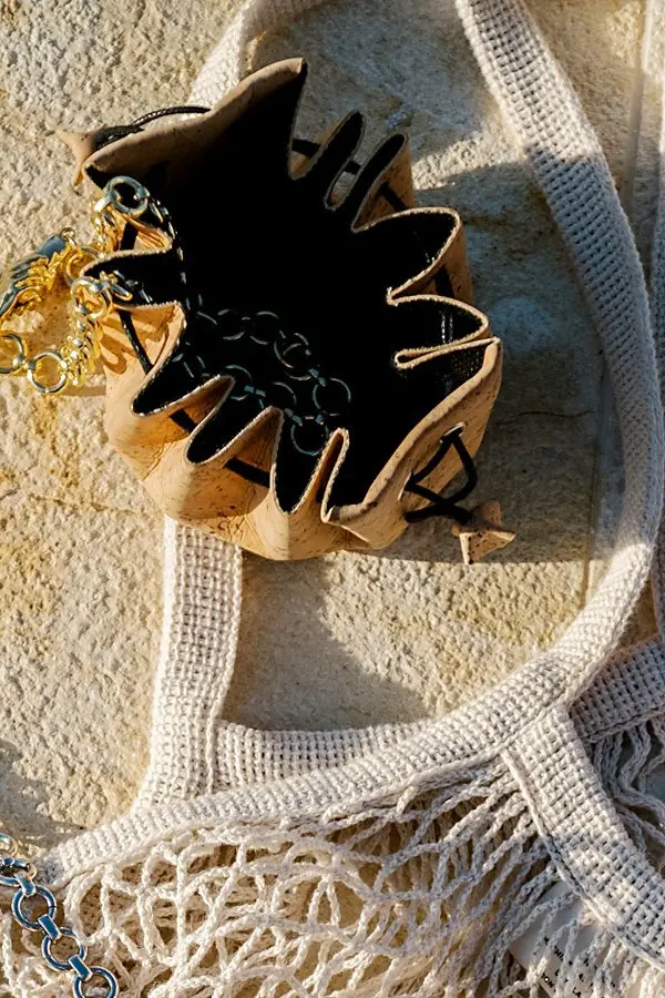 TIRADIA CORK Porto Jewelry Travel Pouch - Neutral