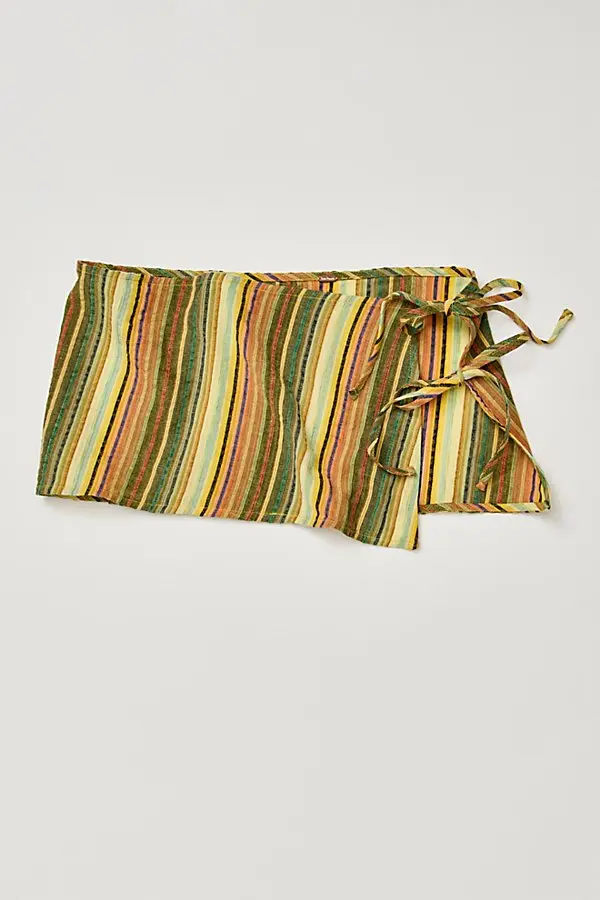 Free People Beach Break Stripe Sarong - Citrus Combo