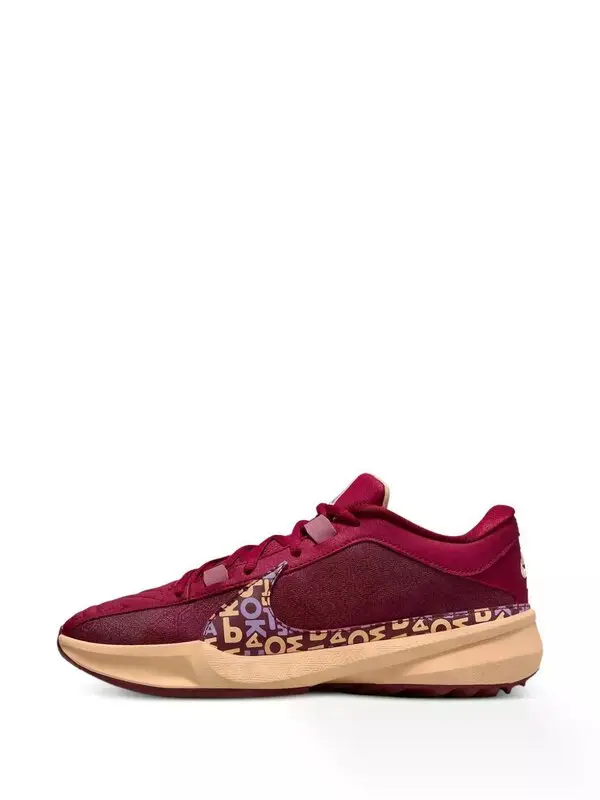 Nike Zoom Freak 5 Lace-up Sneakers - Red