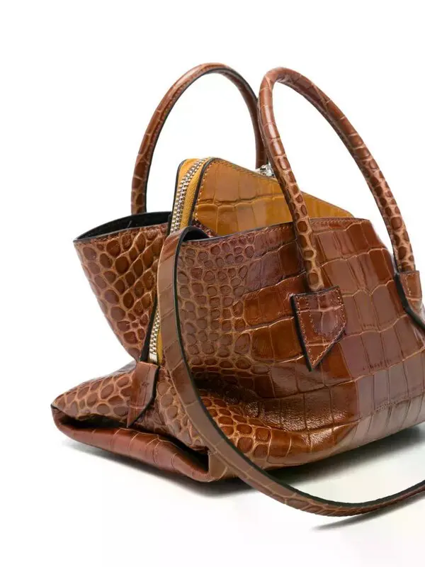 Attico La Passeggiata Mini Tote Bag - Brown