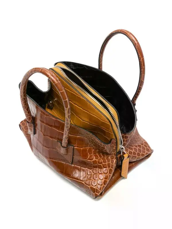 Attico La Passeggiata Mini Tote Bag - Brown