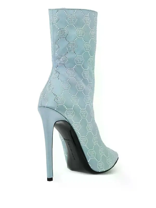 Philipp Plein 120mm Pointed-toe Ankle Boots
