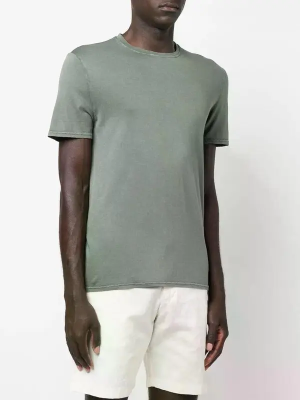 Fedeli Short-sleeve Cotton T-shirt - Green