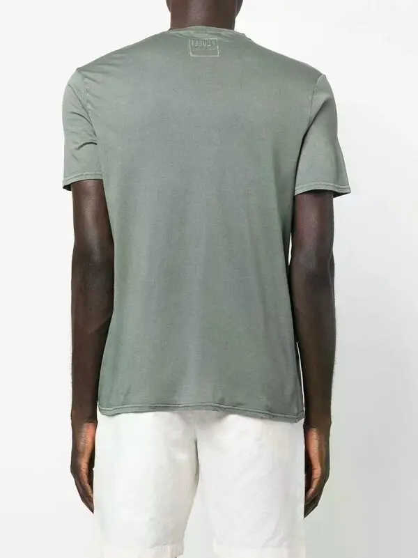 Fedeli Short-sleeve Cotton T-shirt - Green