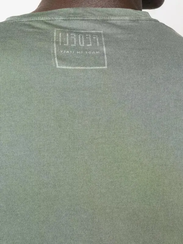 Fedeli Short-sleeve Cotton T-shirt - Green