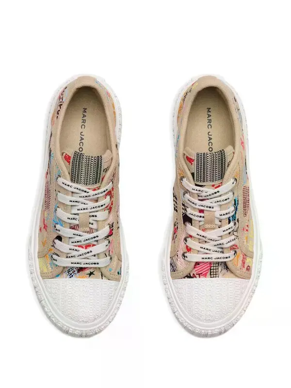 Marc Jacobs Punk Scribble Lace-up Sneakers